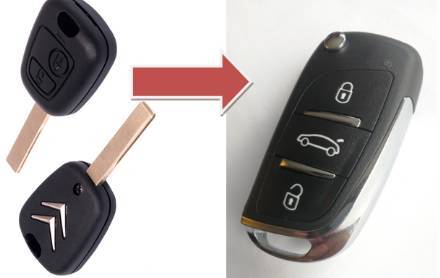 Ключ СИТРОЕН CITROEN - ключи для авто, чипы, новый корпус ключа ...